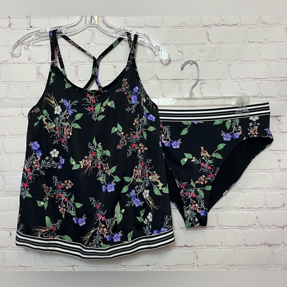 Athleta | Swim | Athleta Gold Coast Floral Blousy Tankini Swim Set ...